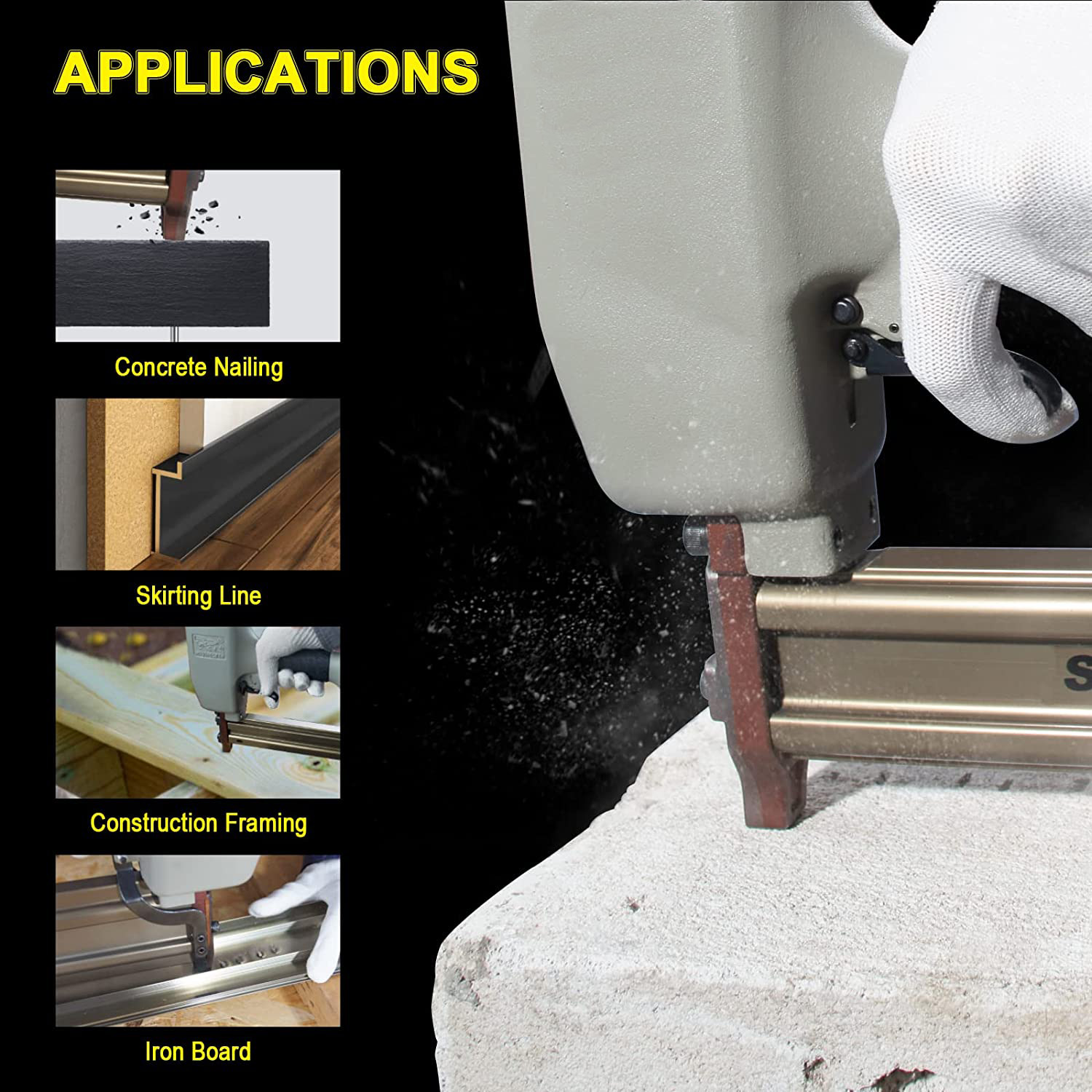 14 Gauge 1-Inch Length ST25 Ramset Concrete Nails for Nail Gun - KYA ...